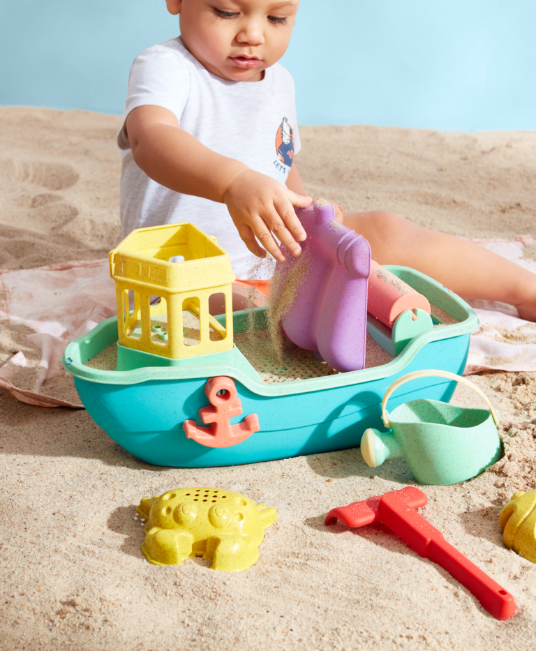 Statek do zabawy w piasku i wodzie, 7 elementów, dla dzieci powyżej 2 ...